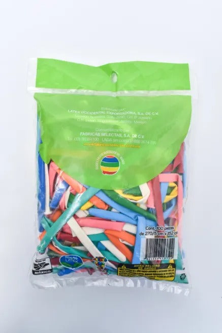 3 paquetes de globos payaso Zeppelin 270, 100 piezas C/U – Papeleria ...